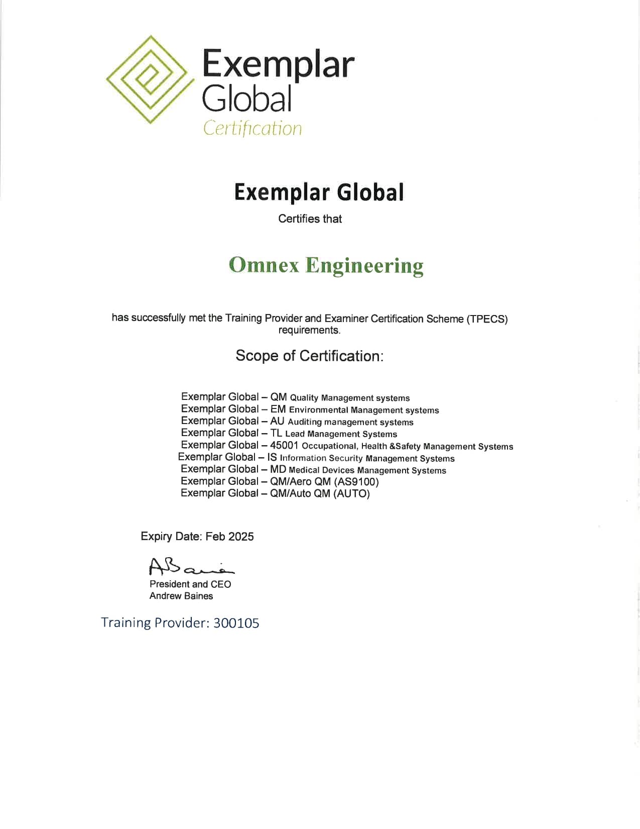 Omnex Awards and Accreditations | Our Achievements